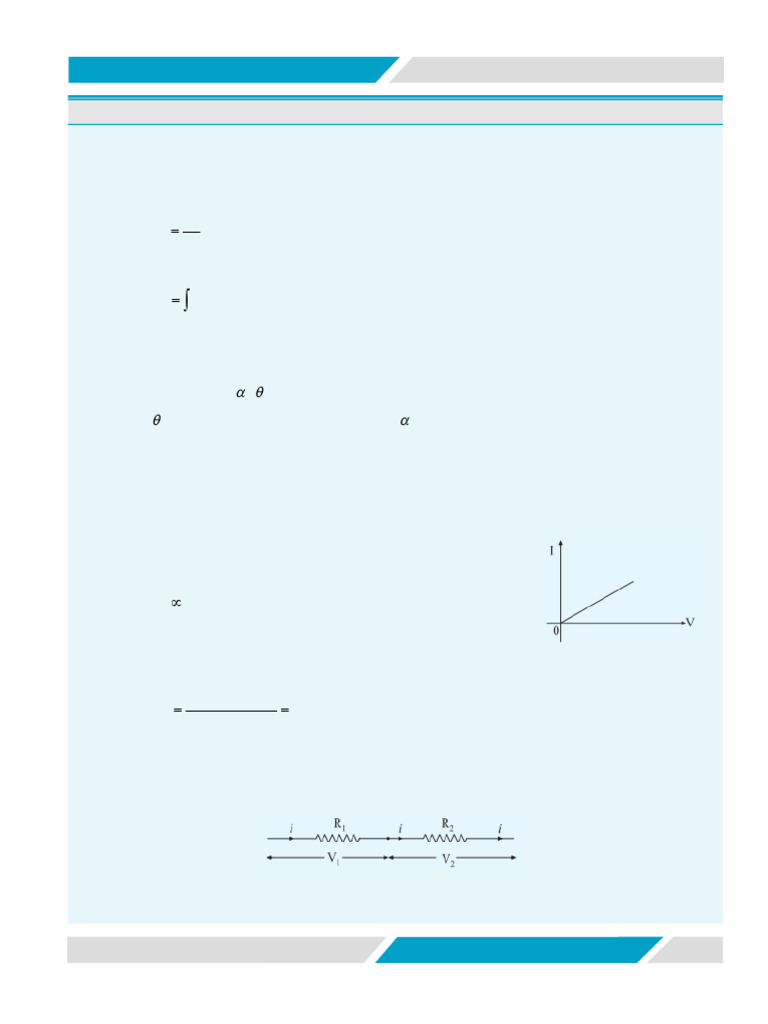 Current Electricity Formulas | PDF | Voltage | Series And Parallel Circuits