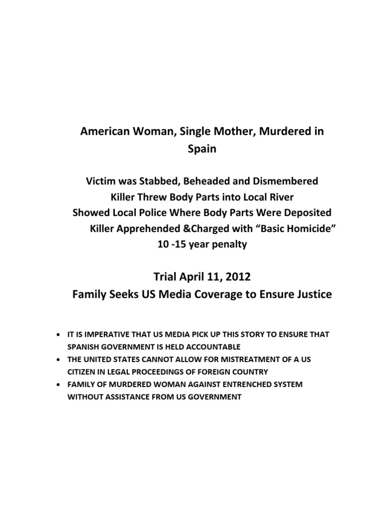 Bullet Point Description For Media Murder The United States Free