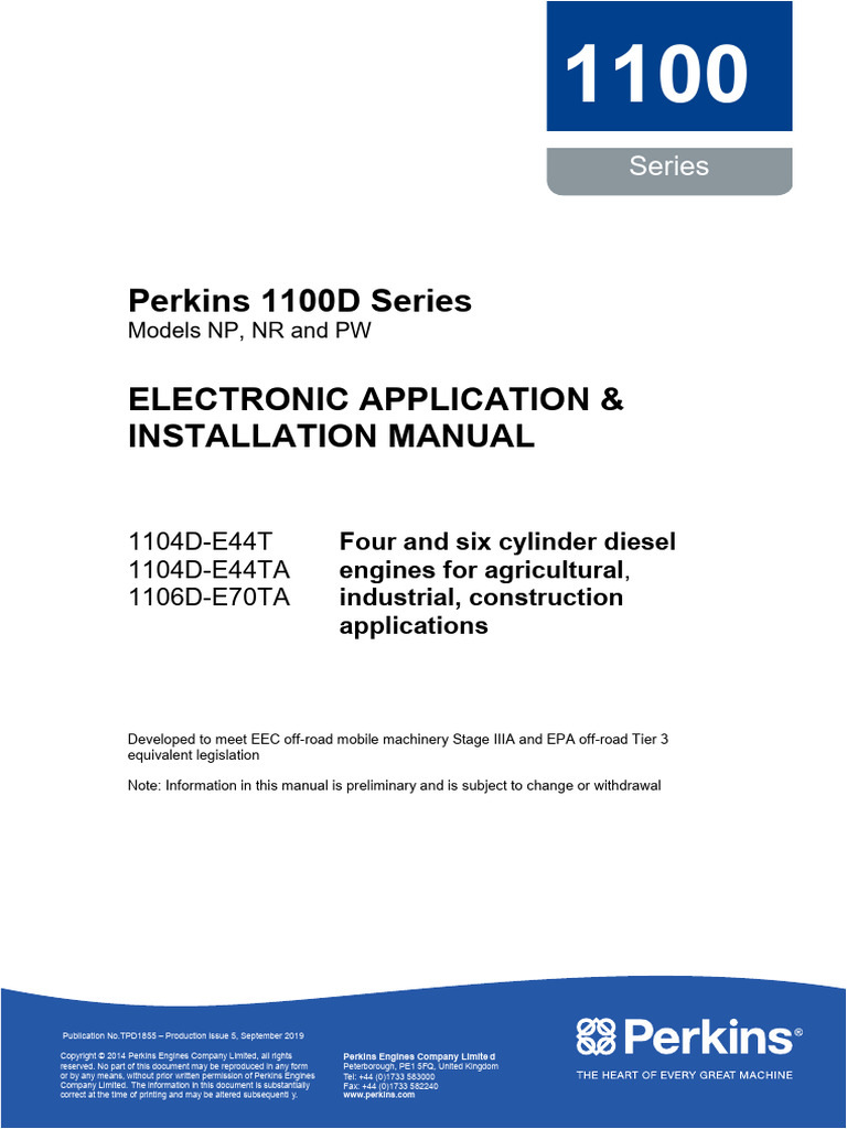 1100D Series Electronic A&I TPD1855 Production Issue 5 | PDF | Switch | Throttle