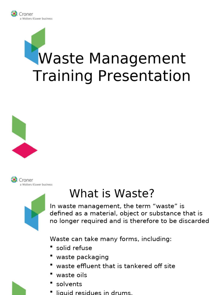 UK Waste Management Training Guide | PDF | Waste | Hazardous Waste
