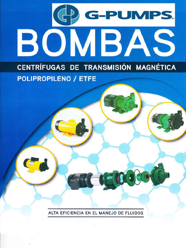 Ficha Tecnica de Bombas Centrifugas Magneticas GPUMPS | PDF