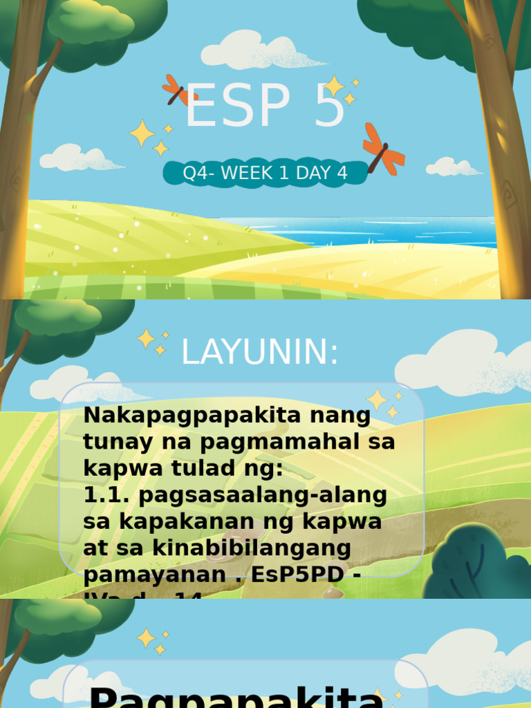 q4 Esp 5 Week 1 Day 4 | PDF