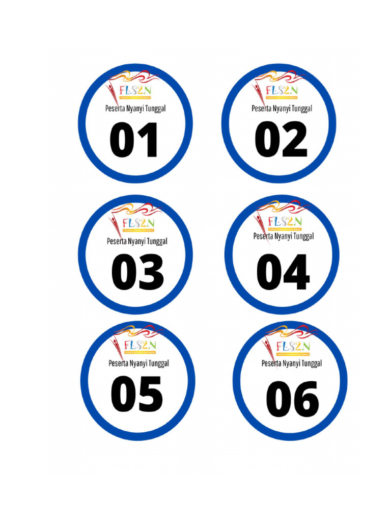 No Peserta Lomba FLS2N | PDF