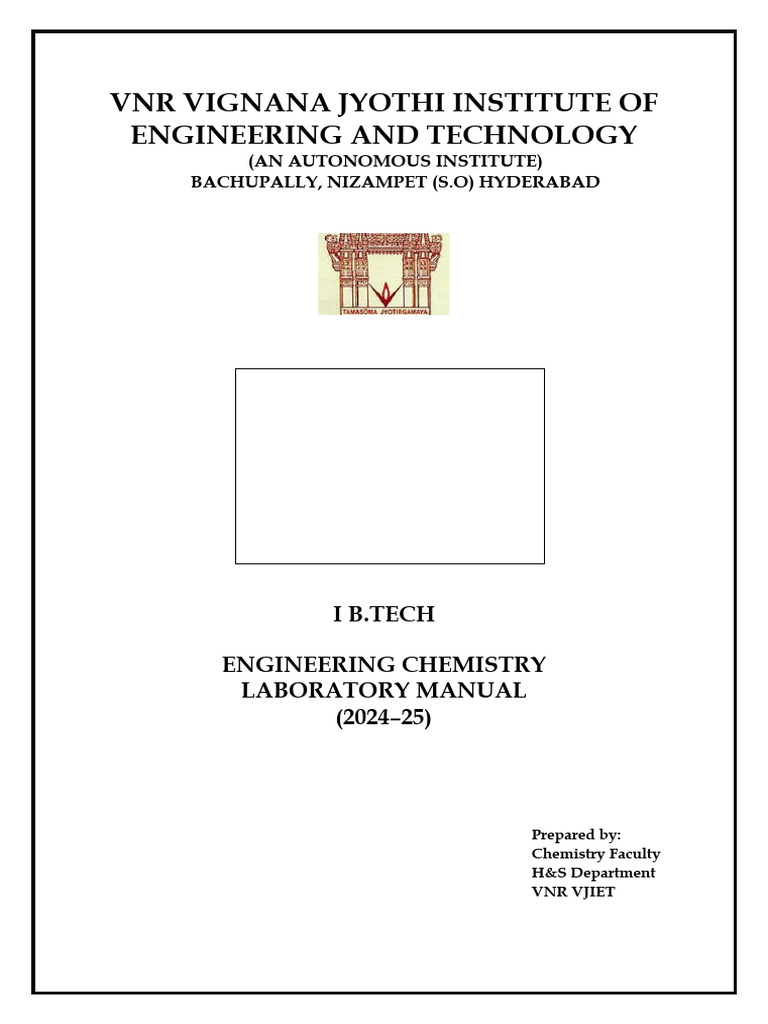 EC Lab Manual (R22) - 2024-25 | PDF | Titration | Chemistry