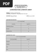 Construction Logbook Sheet - Residential Building | PDF | Carpentry ...