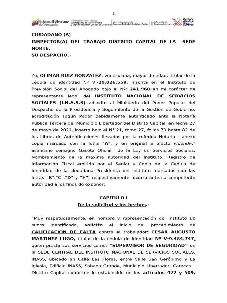 CALIFICACION Cesar Augusto | PDF | Justicia | Crimen y violencia