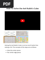 CFOP | PDF | Recreational Mathematics | Logic Puzzles