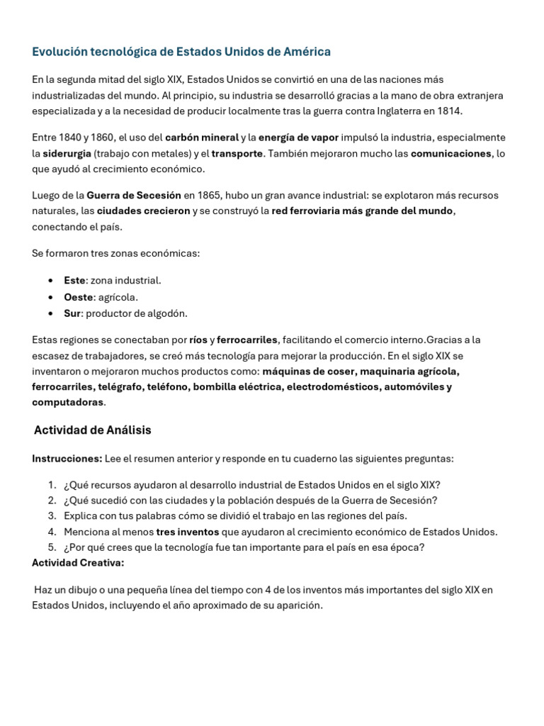Analisis de Tecnologia 7th Grade | PDF