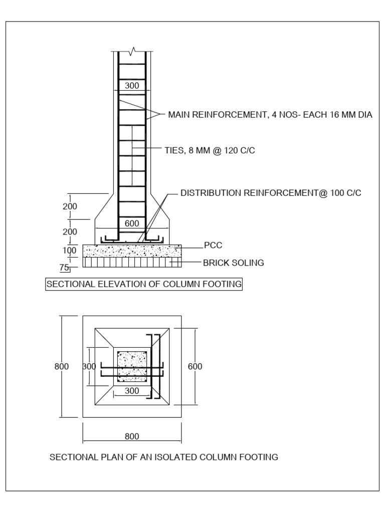 Isolated Column Footing | PDF