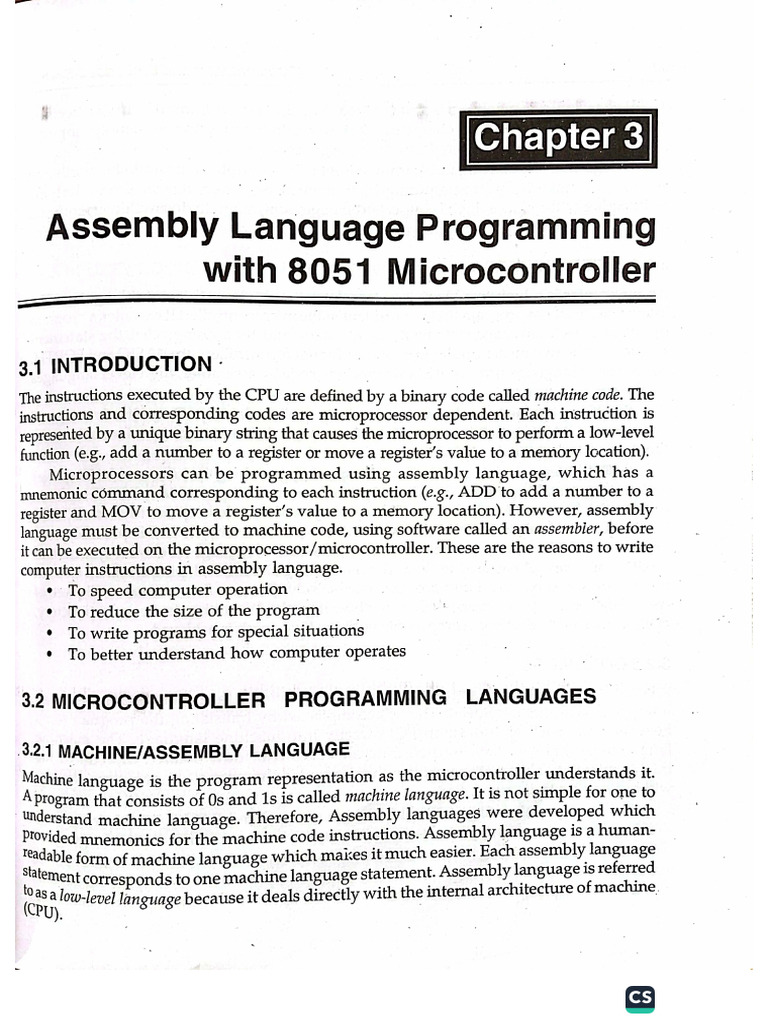 Chapter 3 4 Microcontroller Notes Pdf
