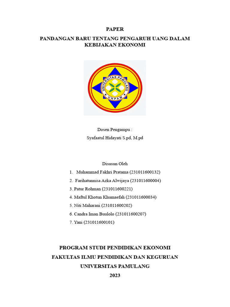 Paper Sejarah Ekonomi | PDF