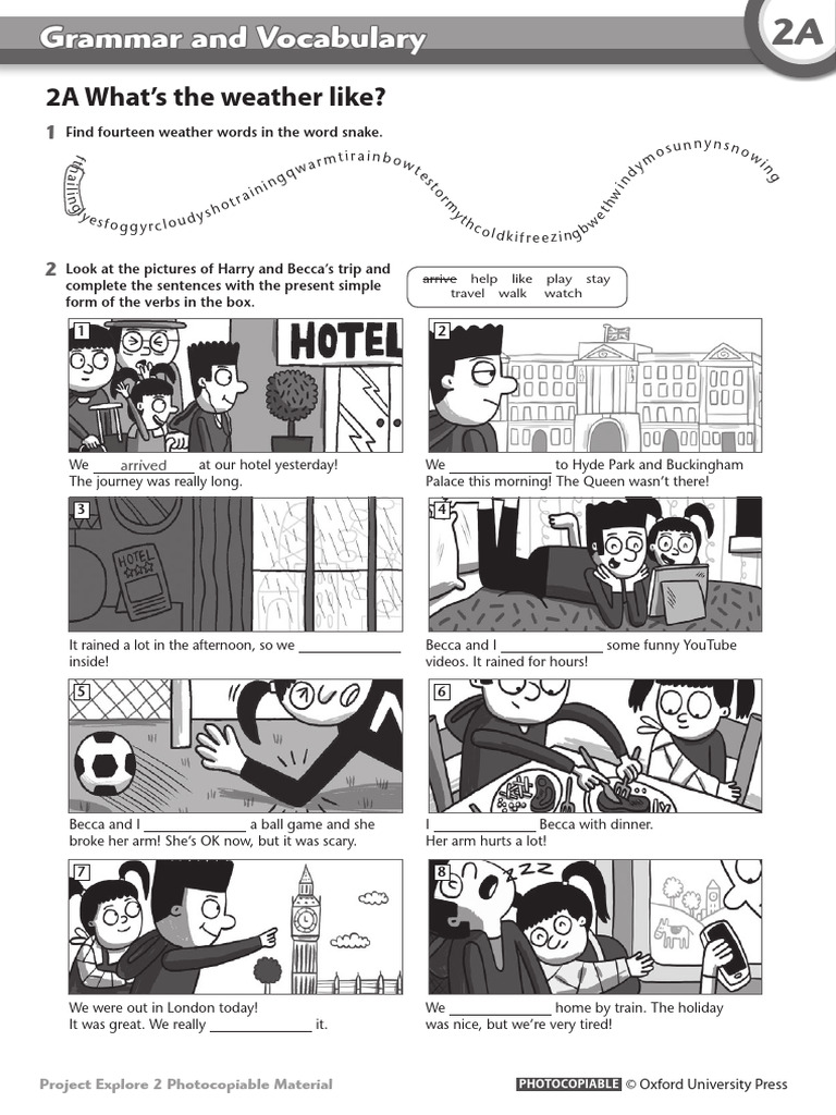 PrEx_2_Photocopiable_worksheets_Unit_2 | PDF | Antarctica