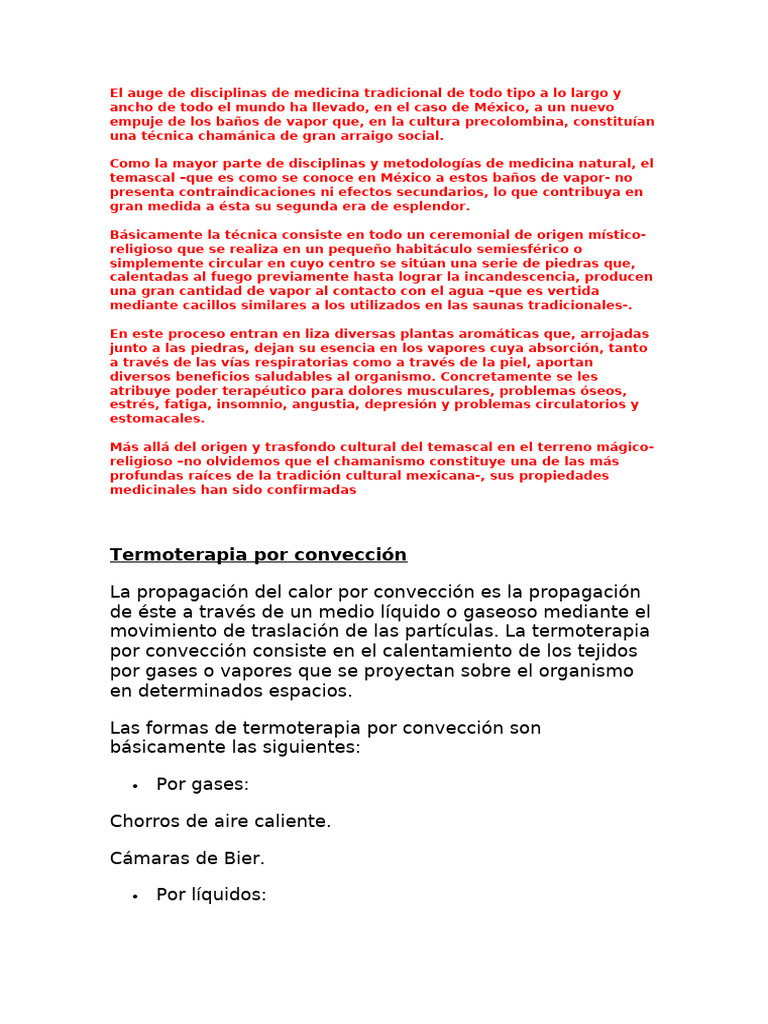 Beneficios del Temascal en Salud | PDF | Capilar | Músculo