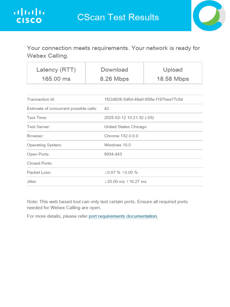 CScan Test Results | PDF