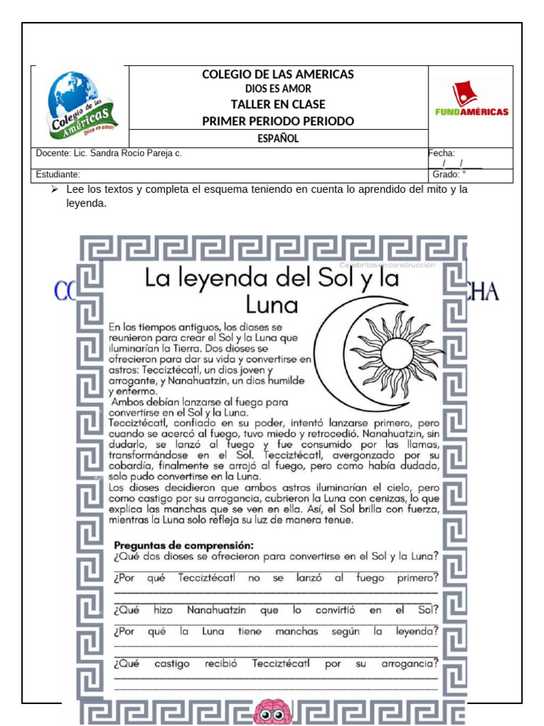 Taller Mito y Leyenda | PDF