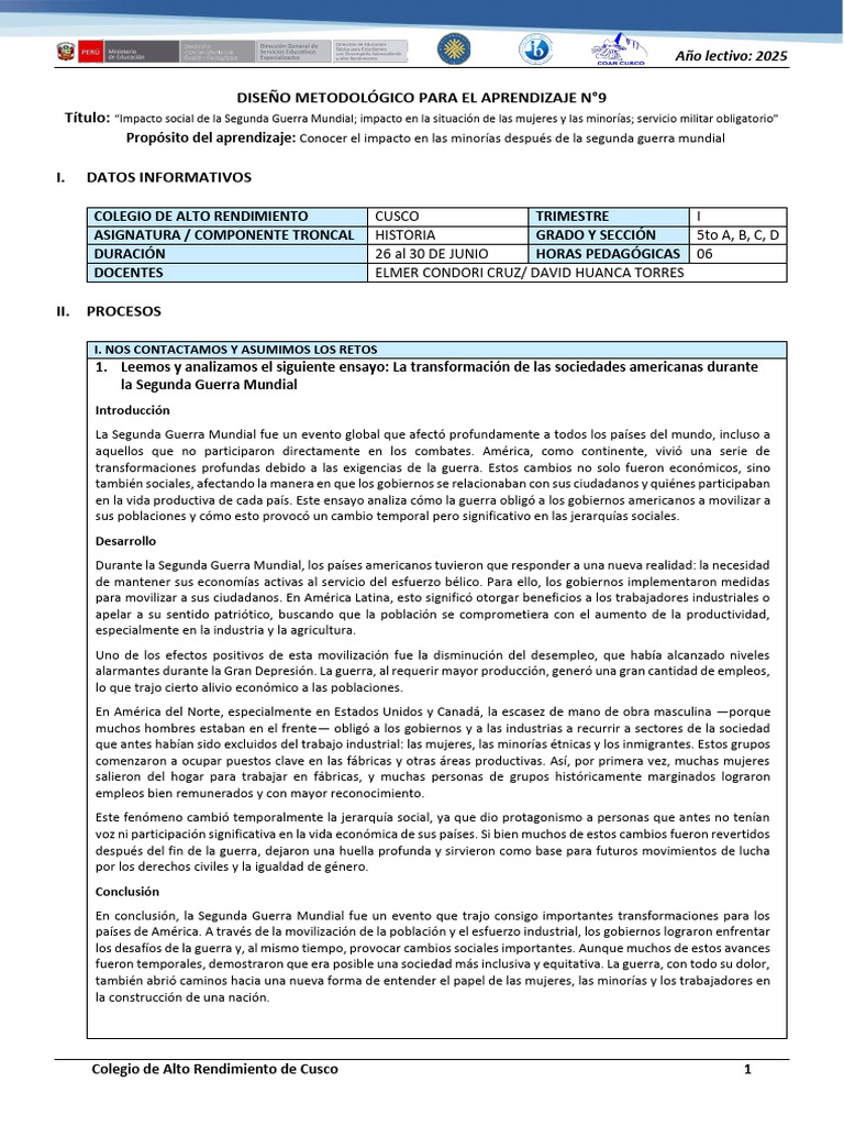 DMPA - 09 - Historia NS - 5 | PDF | Los Estados Unidos | Mujer