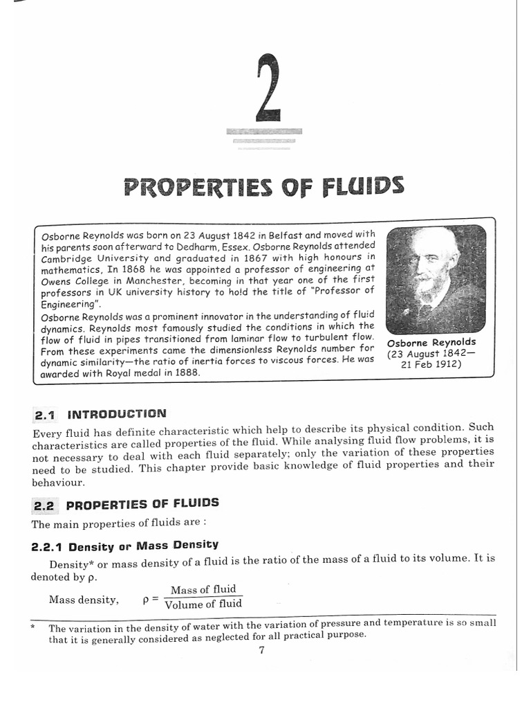 Chapter 2 Properties of Fluids | PDF