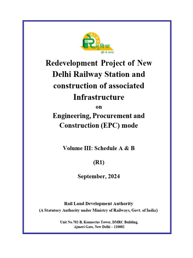 Redevelopment Project of New Delhi Railway Station and Construction of ...