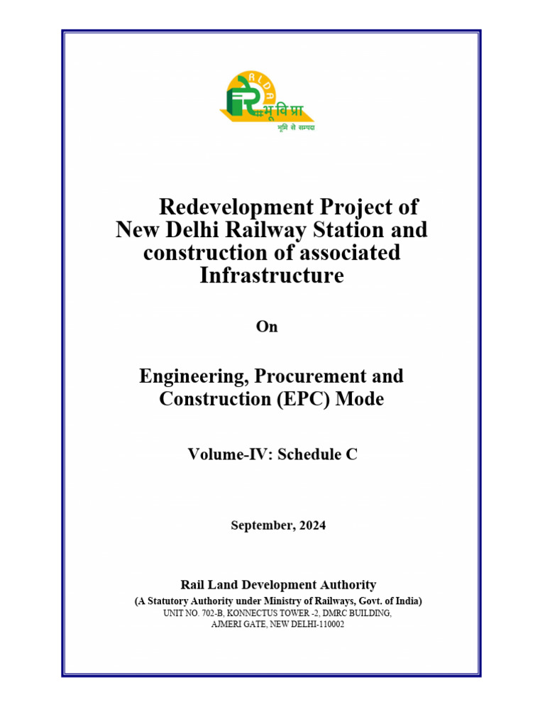 Vol IV Schedule C | PDF | Transport | Accessibility