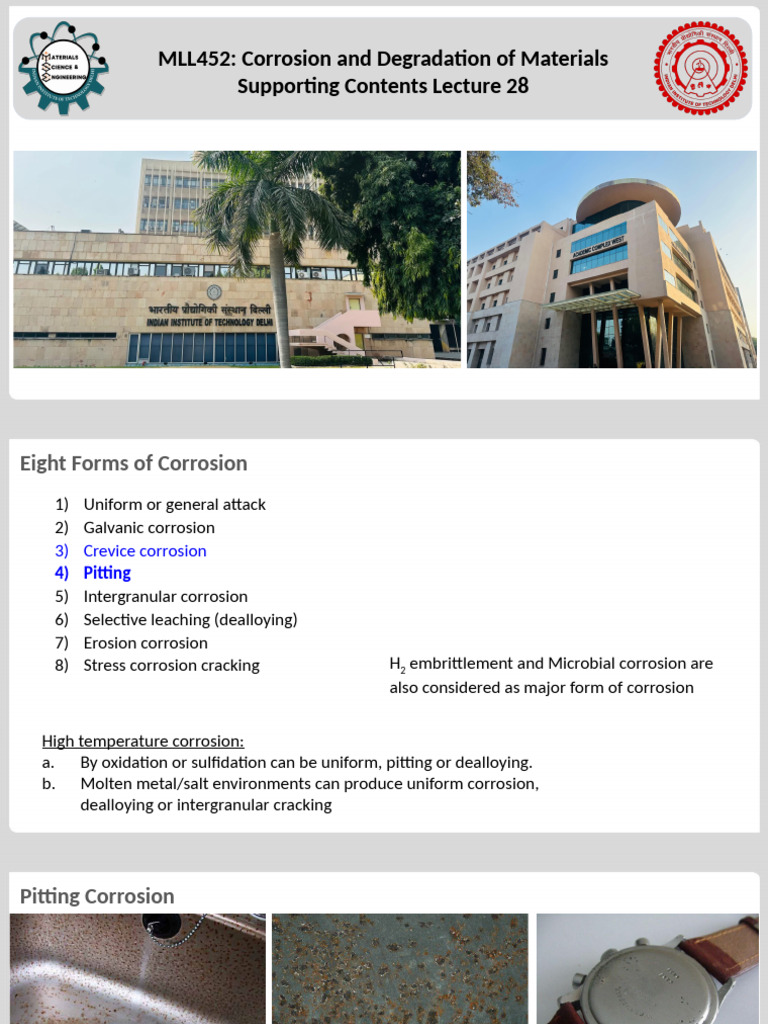 Annotated Lecture 28 | PDF | Corrosion | Building Materials