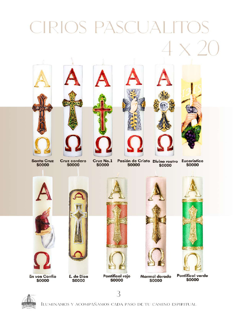 Cirios Pascuales Pascualitos y Cirios de Altar | PDF