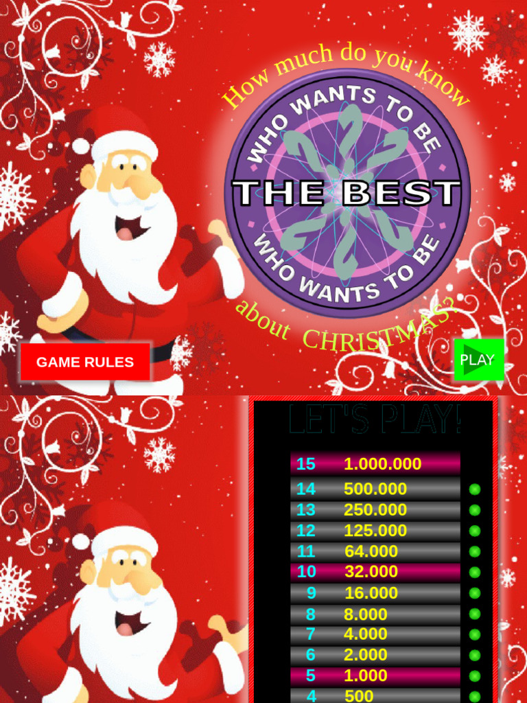 Christmas Trivia Game Rules | PDF | Santa Claus | Christmas