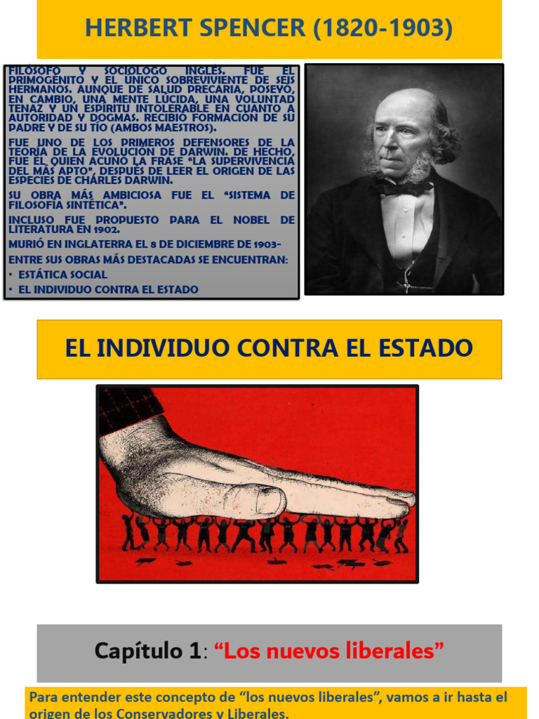 Herbert Spencer | PDF | Estado (política) | Libertad