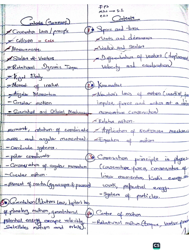 PHY 101 (Compiled Note) | PDF