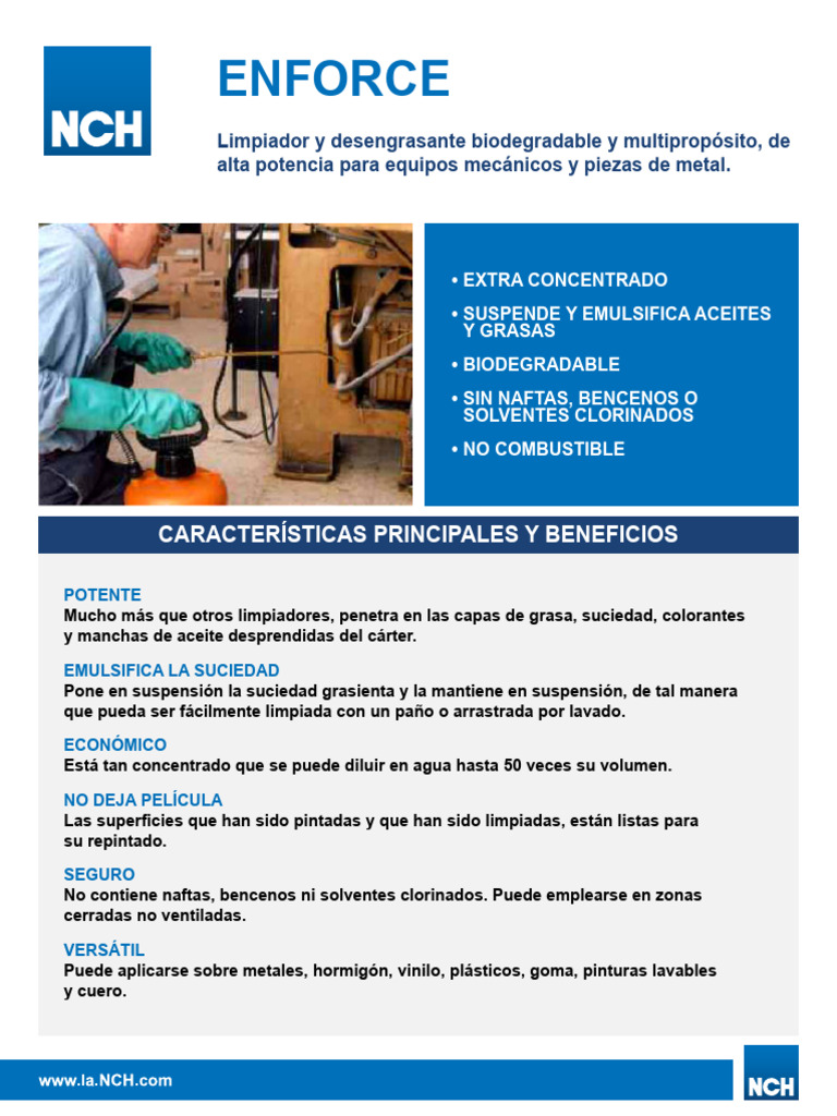 Ficha Tecnica Pe Enforce - 2017 | PDF | Agua | Petróleo