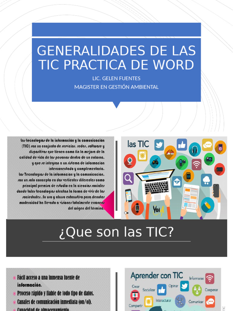 Clase Tic Introducción | PDF | Tecnología de información y comunicaciones | Informática