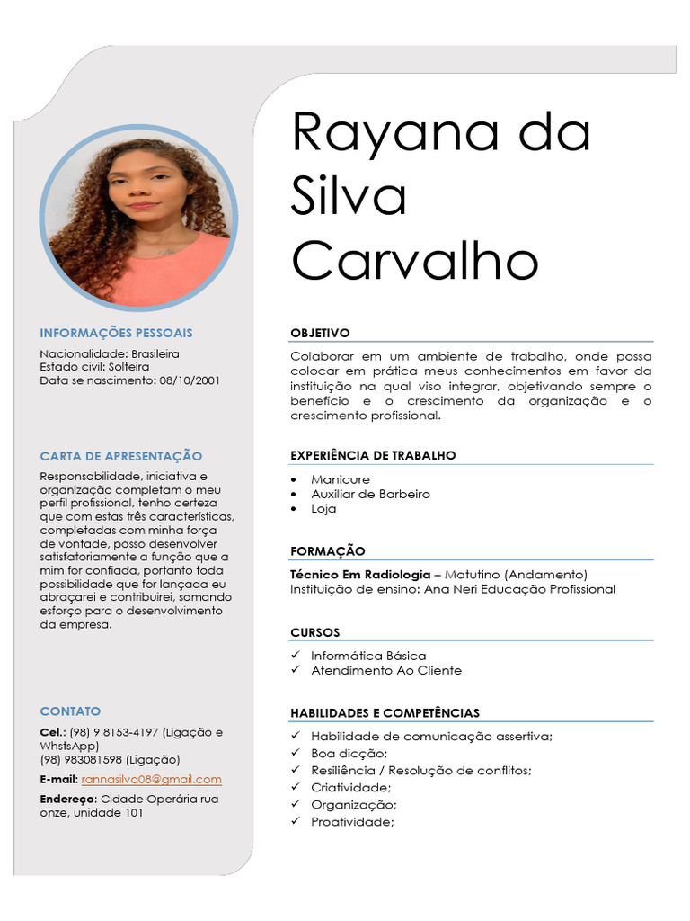 Rayana Da Silva Carvalho | PDF