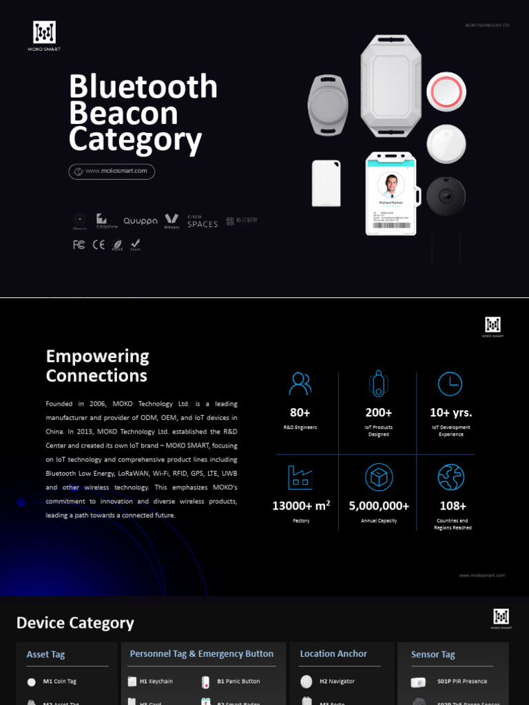 Moko Beacon Product Summary - V2.6 - 20240730 | PDF | Sensor | Celsius