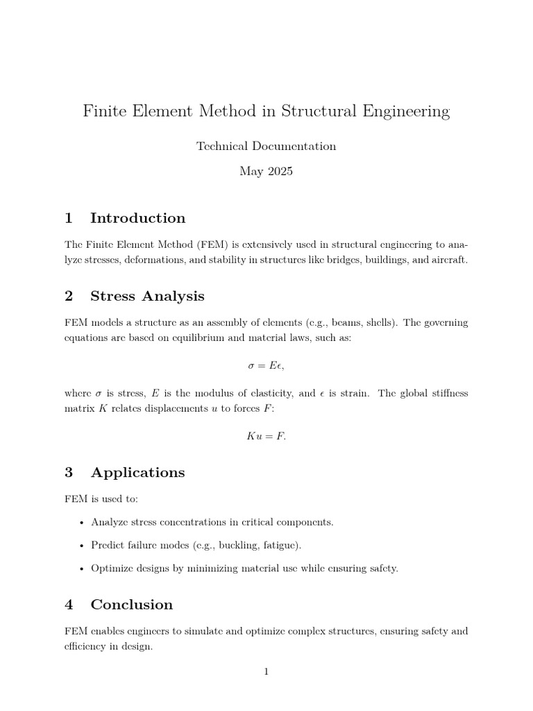 FEM in Structural | PDF