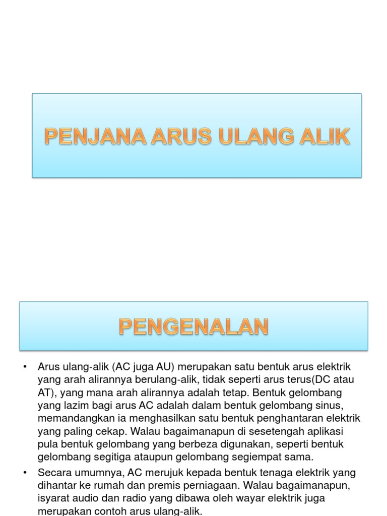 Penaja Arus Ulang Alik | PDF