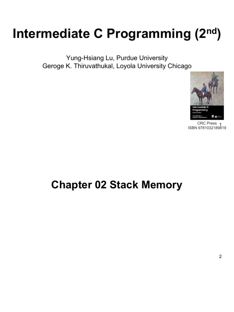 CH02 Intermediate C Programming Yung Hsiang Lu Lecture Slides | PDF | Parameter (Computer ...