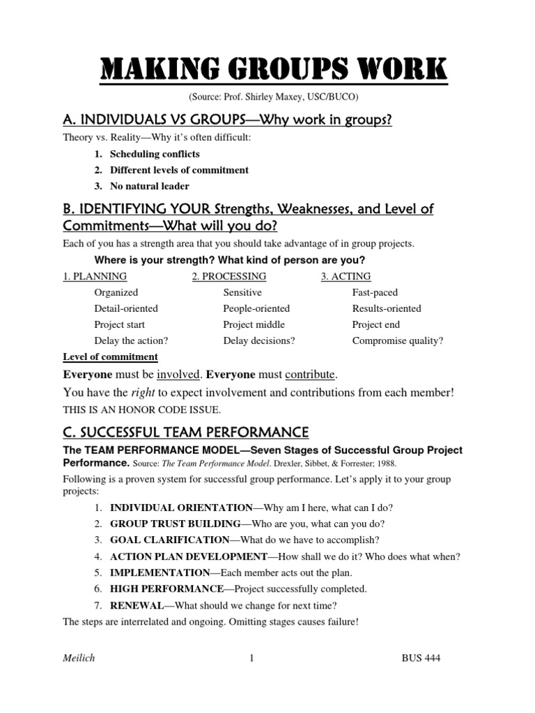 05-Making Groups Work | PDF | Behavioural Sciences | Cognition