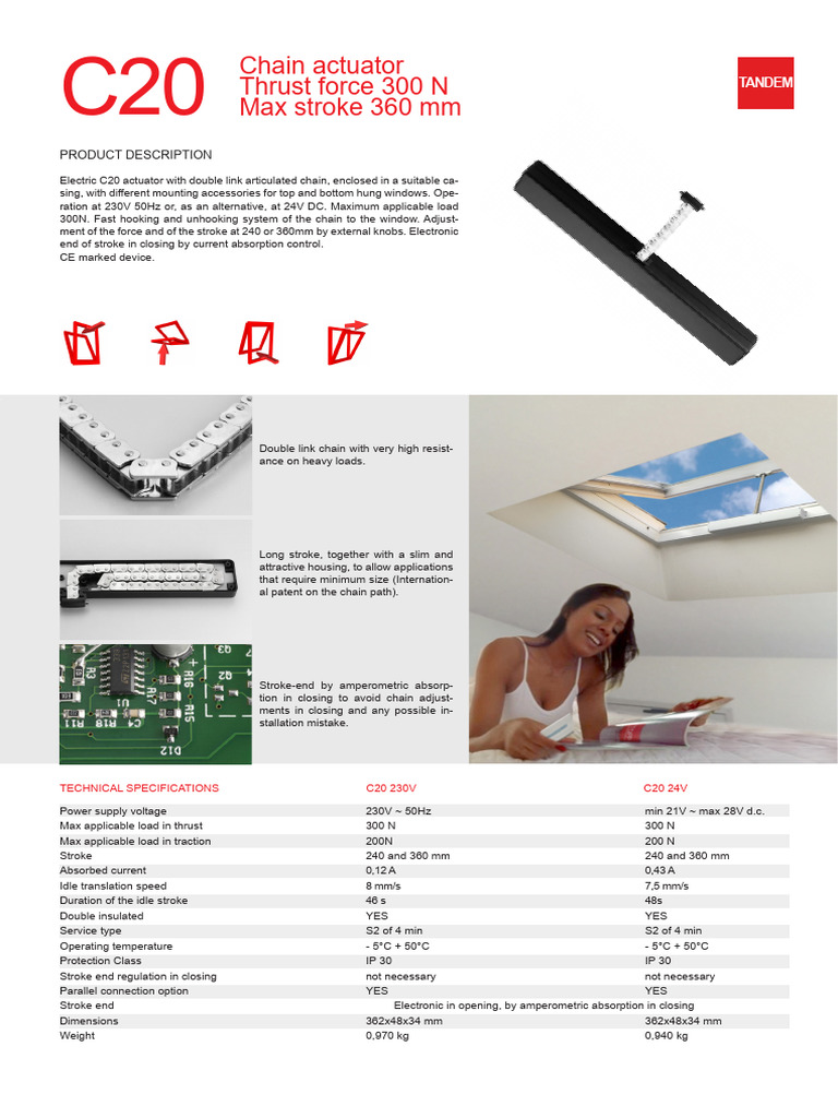 TOPP Chain Actuator C20 | PDF | Mains Electricity | Power Supply