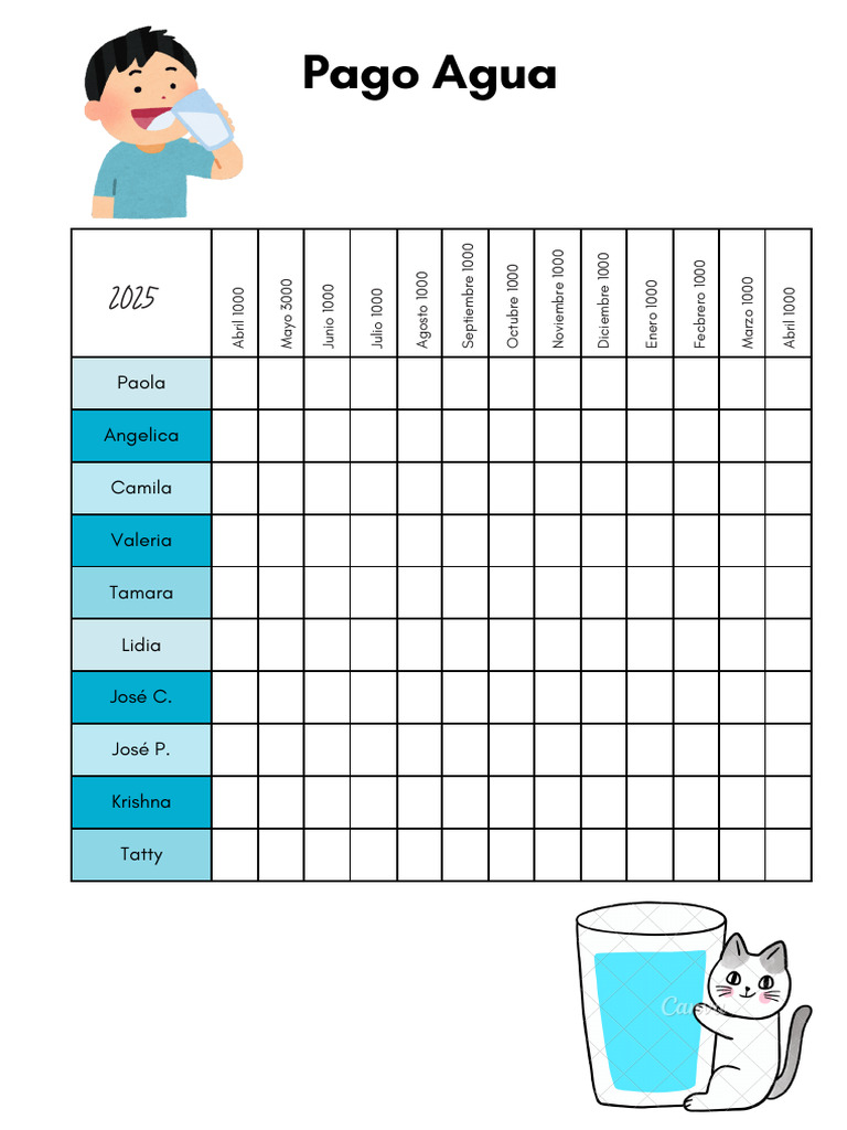 Student Assessment Records Worksheet in Blue Palette Bold Style | PDF