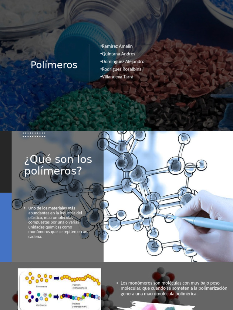 Polímeros | PDF | Polímeros | El plastico