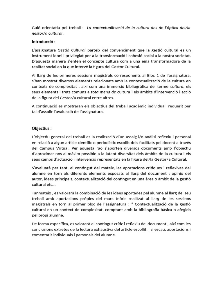 Treball Individual Guia | PDF