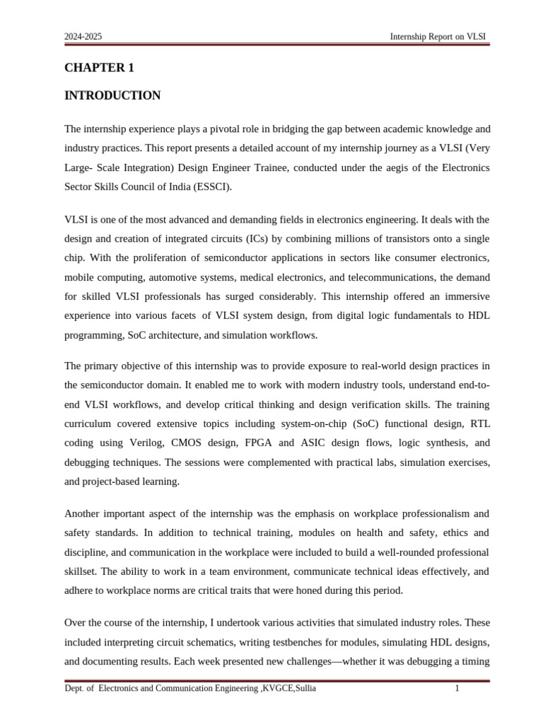 VLSI FINAL REPORT Gowtham | PDF | Integrated Circuit | System On A Chip