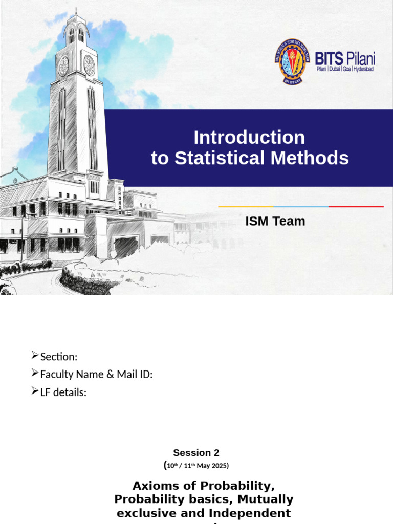 ISM_Session 2_May 2025 | PDF | Set (Mathematics) | Probability