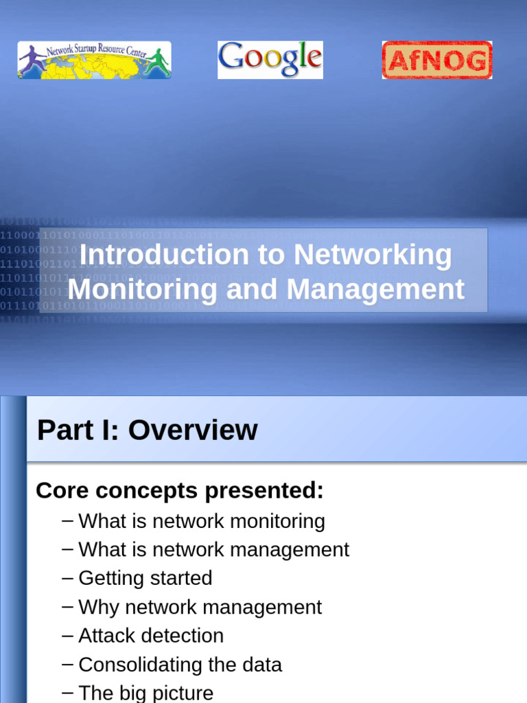 001_Network-management | PDF | Computer Network | Ip Address