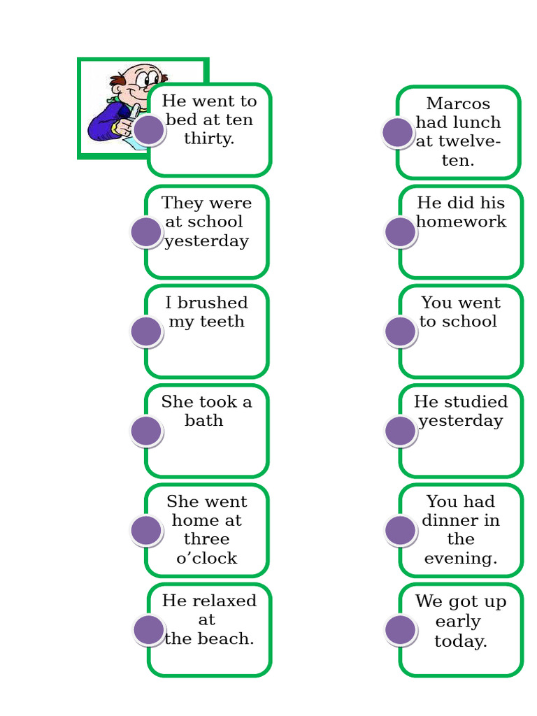 Simple Past Domino | PDF