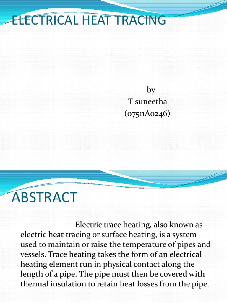 Electrical Heat Tracking SC | PDF | Engineering Thermodynamics ...