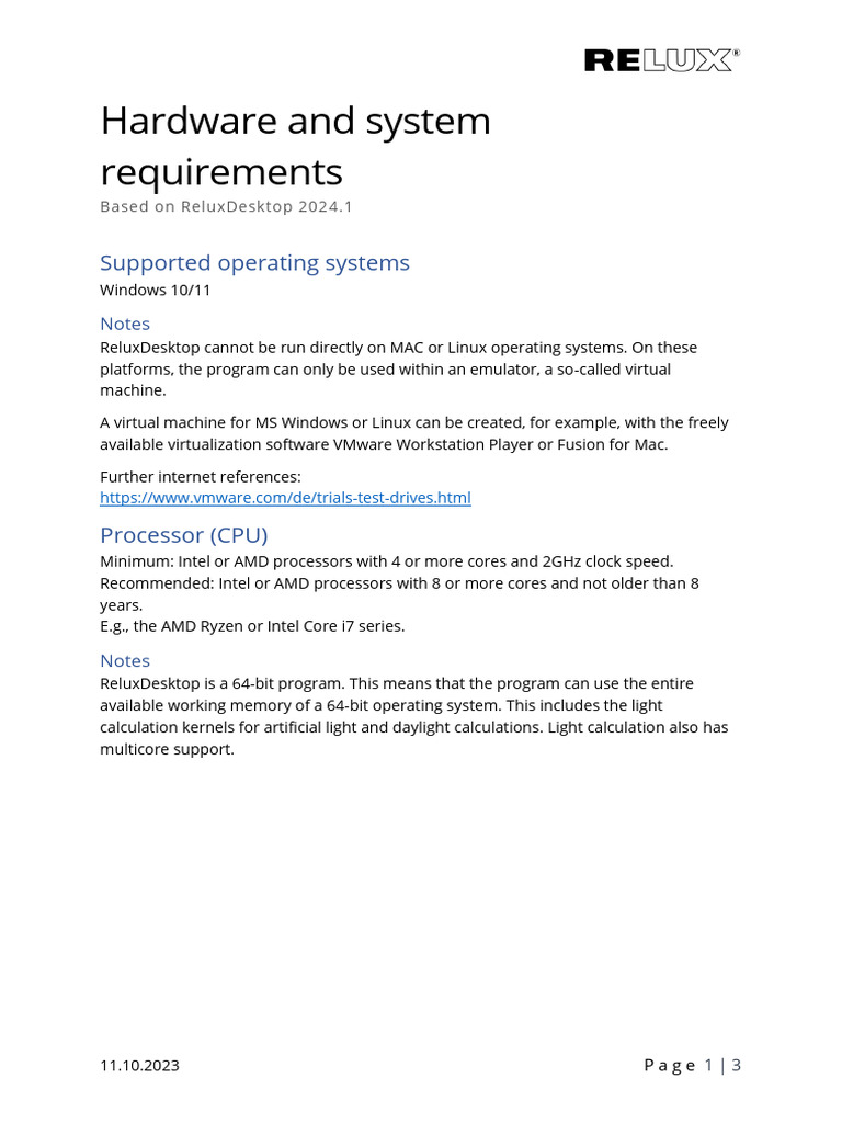 EN - v03 - System and Hardware Requirements | PDF | Graphics Processing ...