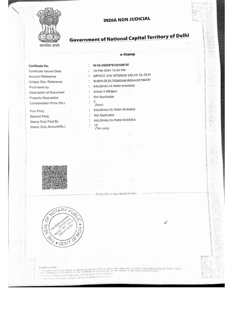 Affidavit 5189 | PDF