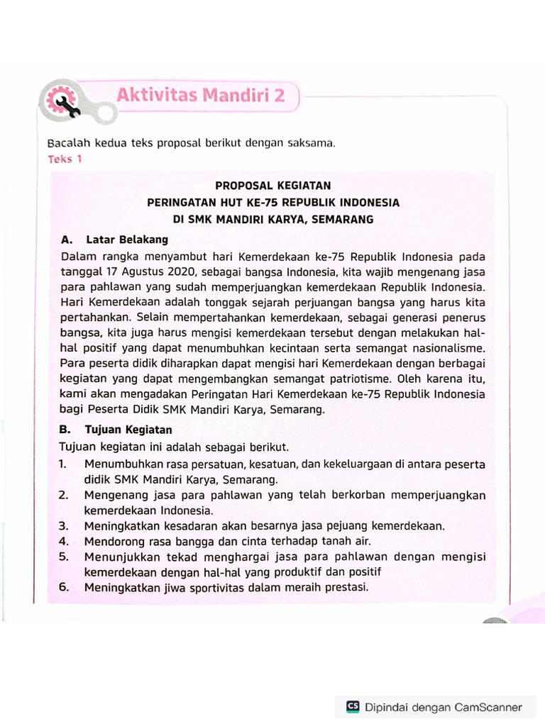 Teks Proposal Kelas XI | PDF