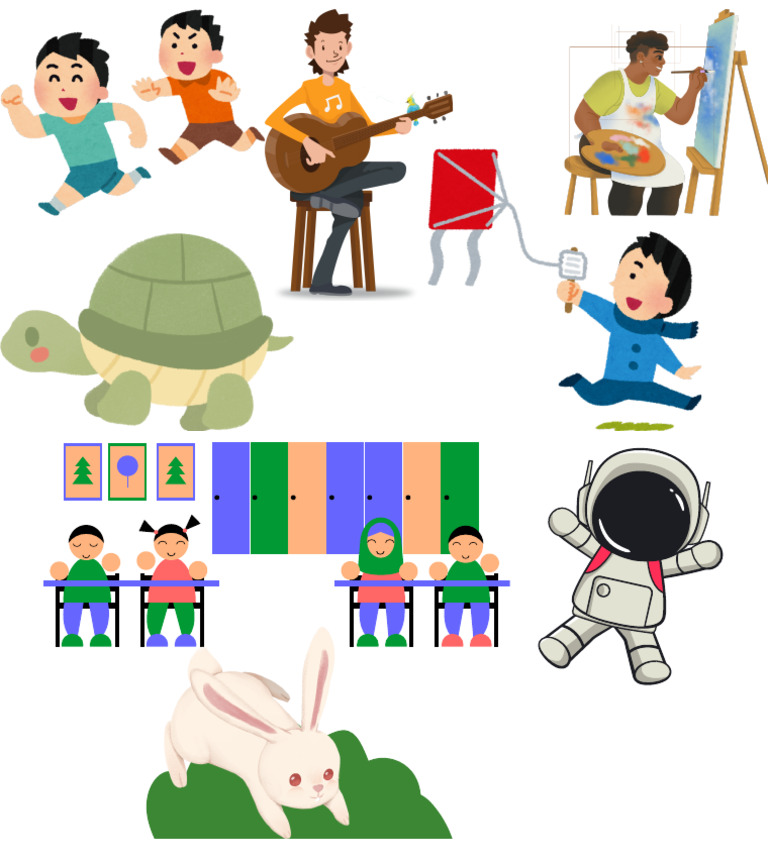 Present Simple Tense Grammar Presentation in Yellow Orange Green Cute ...