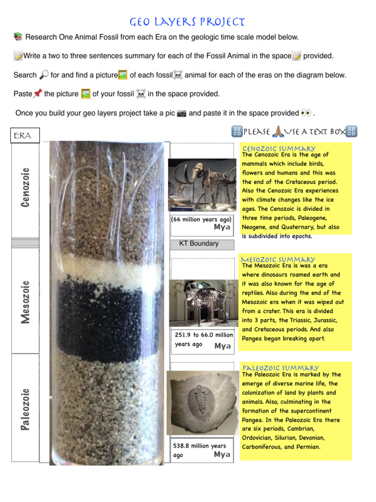 01 Geo Layer Project 2025 | PDF | Geologic Time Scale | Nature